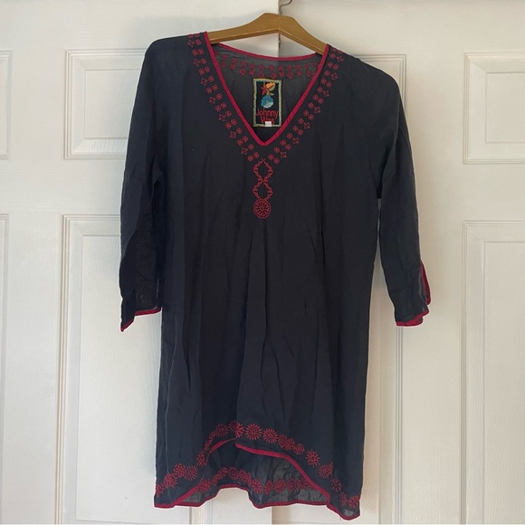 Johnny Was | Dresses | Johnny Was Cotton Embroidered Beach Cover Up ...